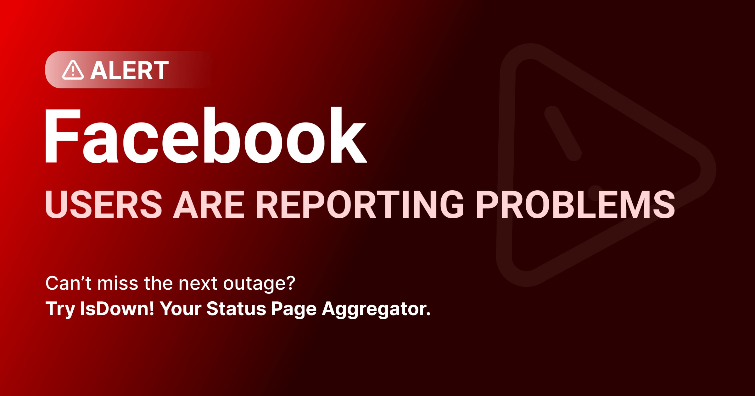 Is Facebook down? Check current status and problems | IsDown