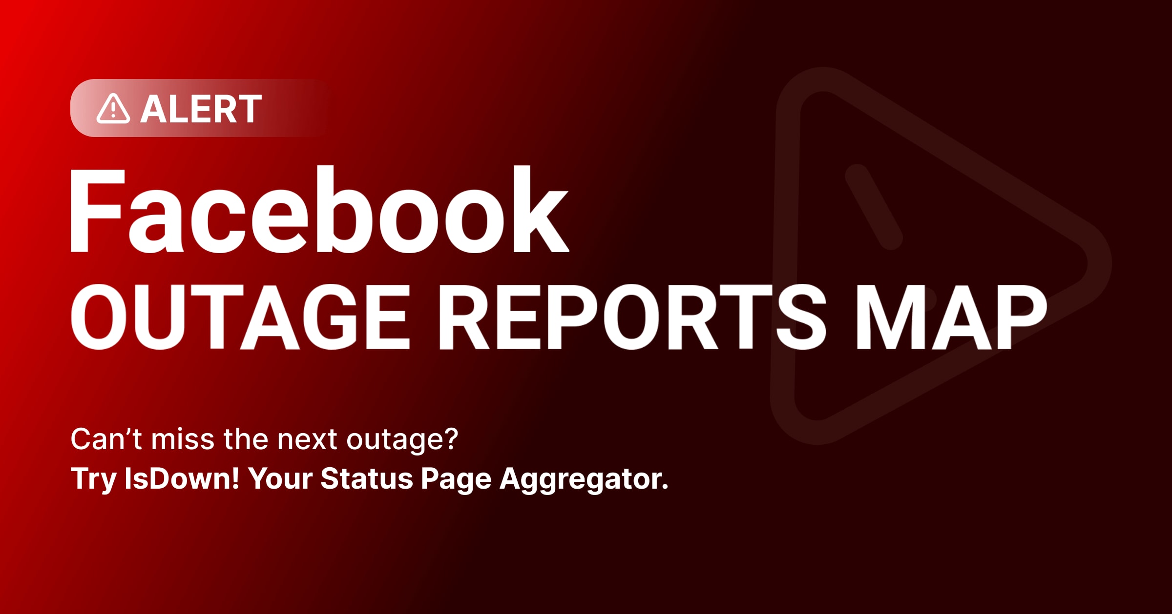 Facebook Outage Reports Map | IsDown
