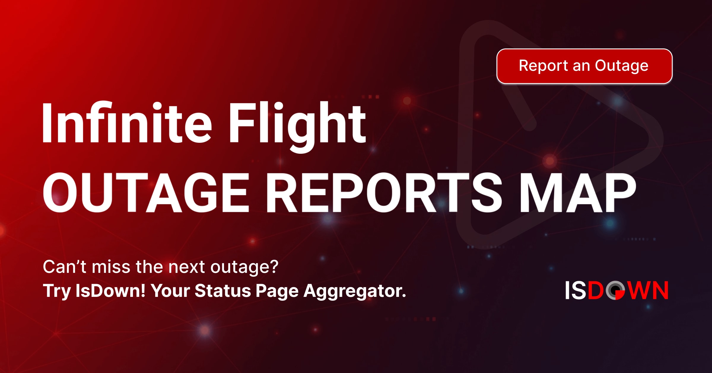 Infinite Flight Outage Reports Map | IsDown