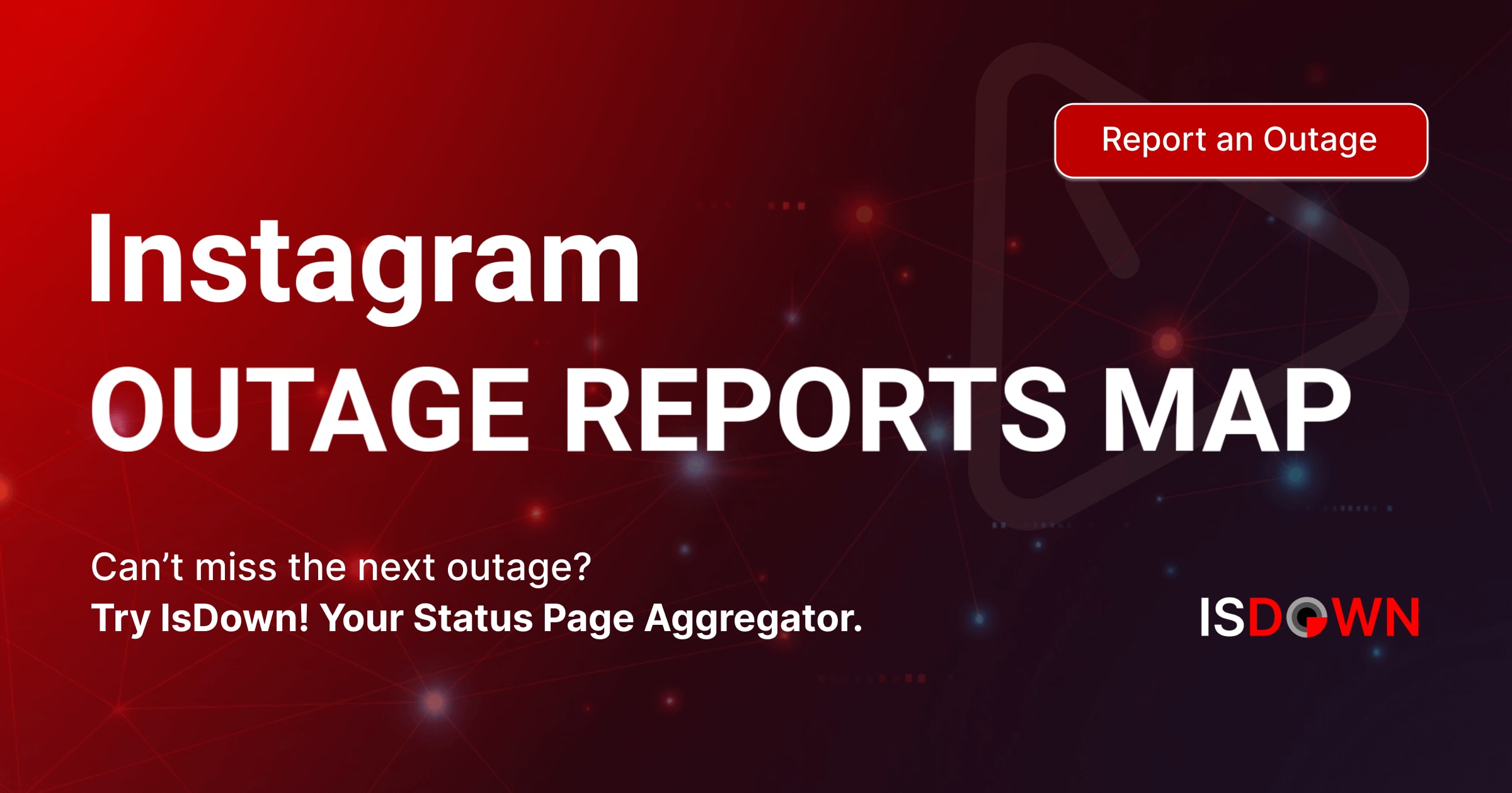 Instagram Outage Reports Map | IsDown