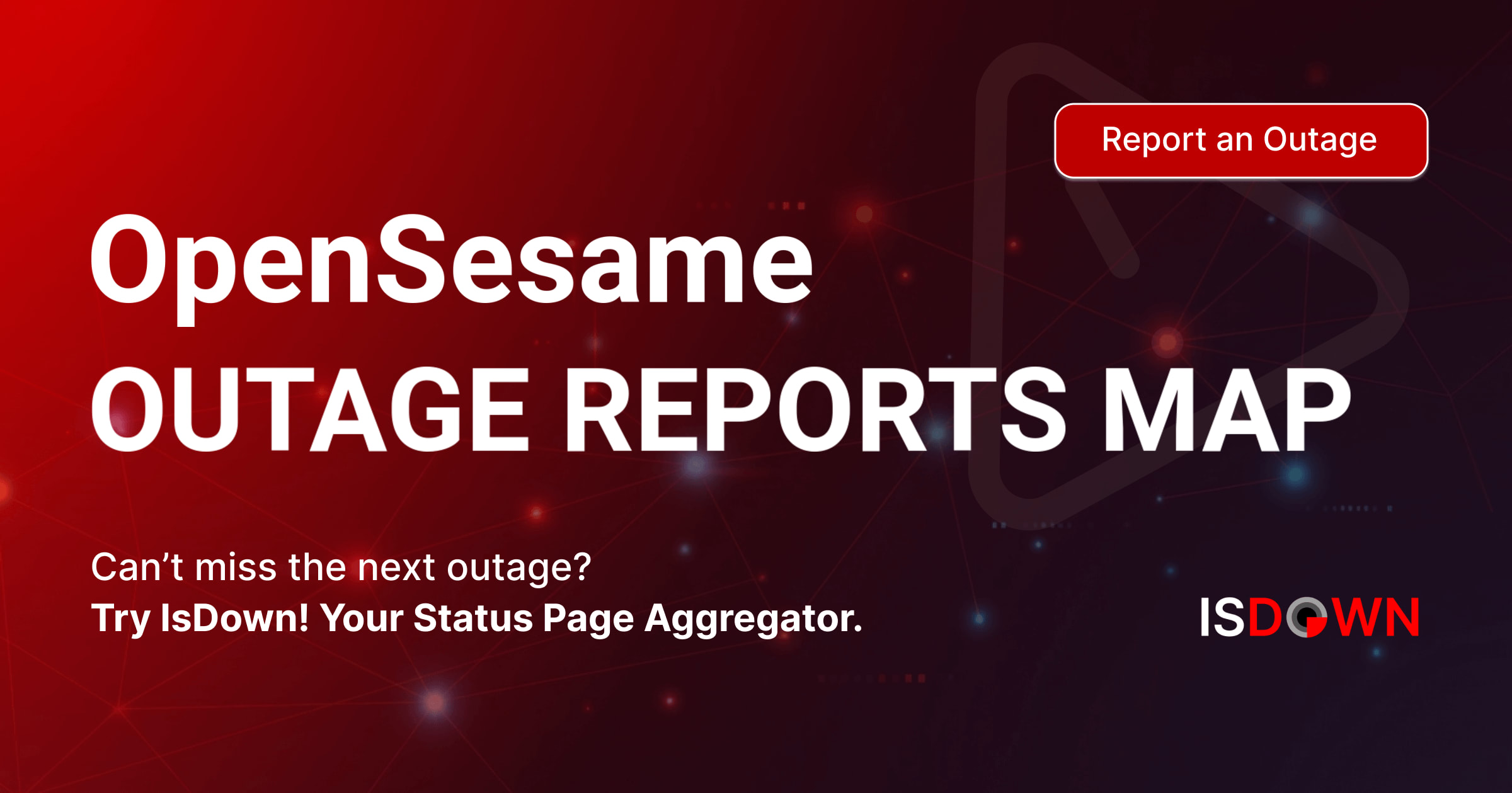 OpenSesame Outage Reports Map | IsDown