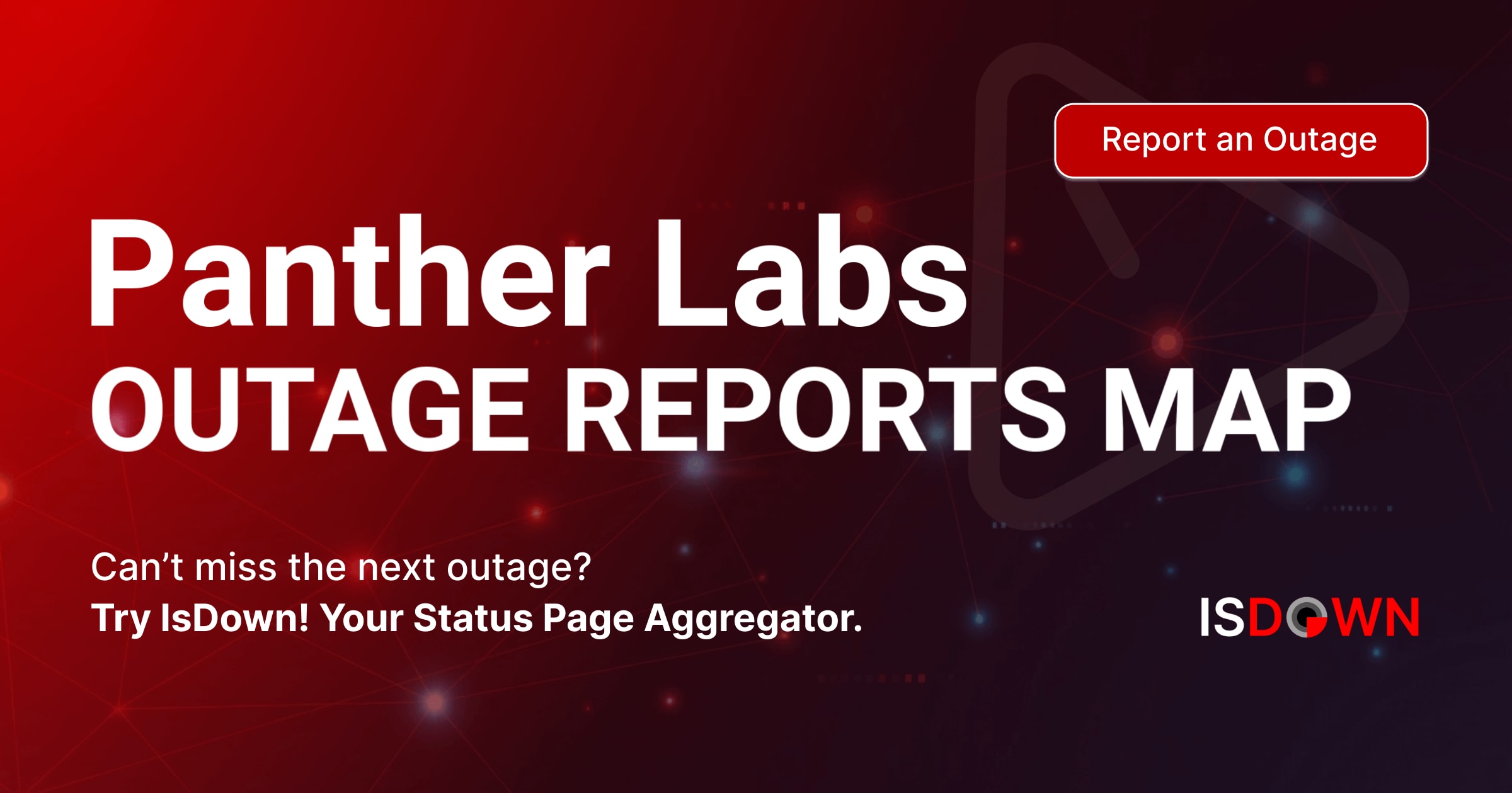 Panther Labs Outage Reports Map | IsDown