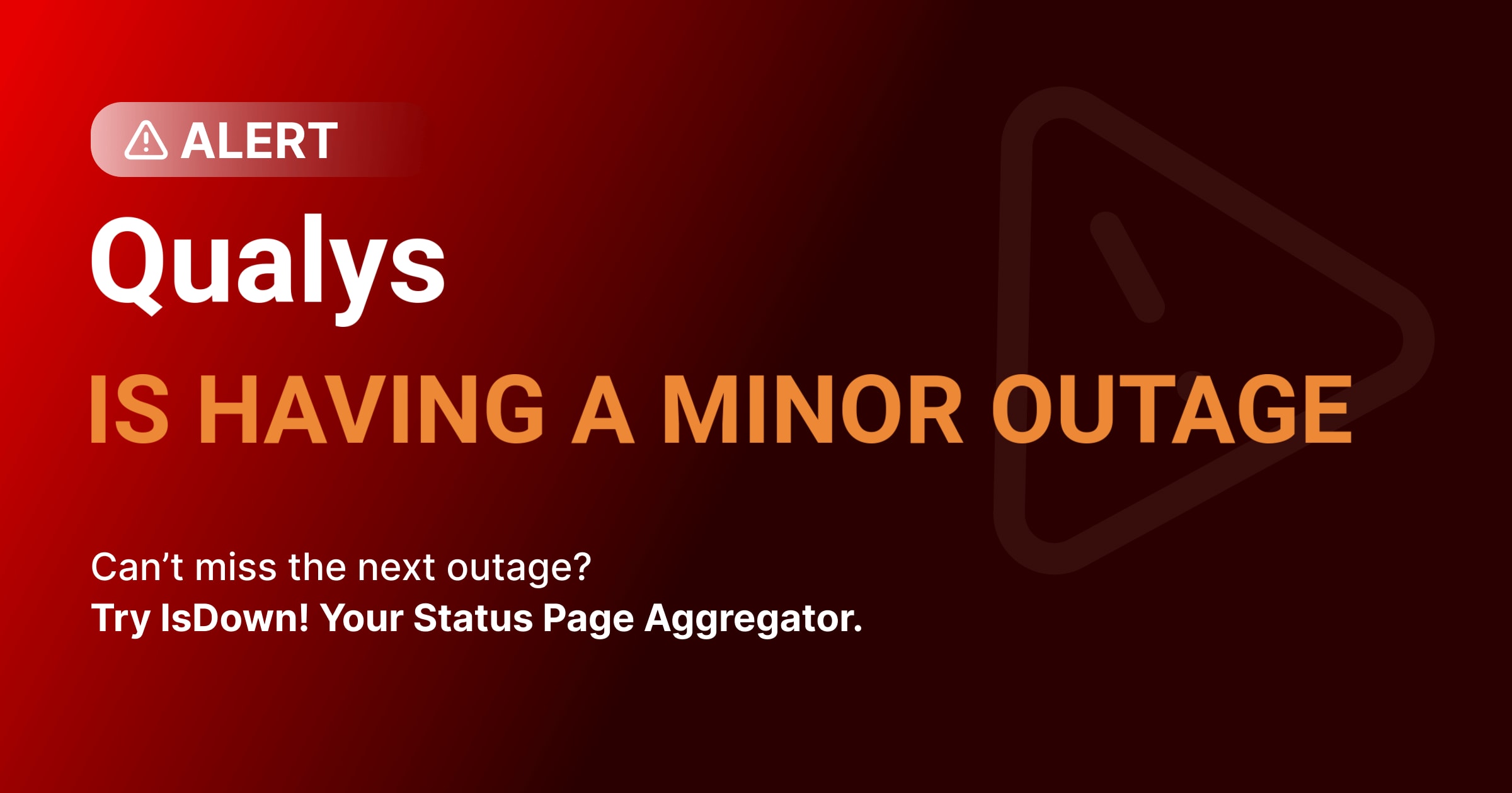 Is Qualys down? Check current status and problems | IsDown