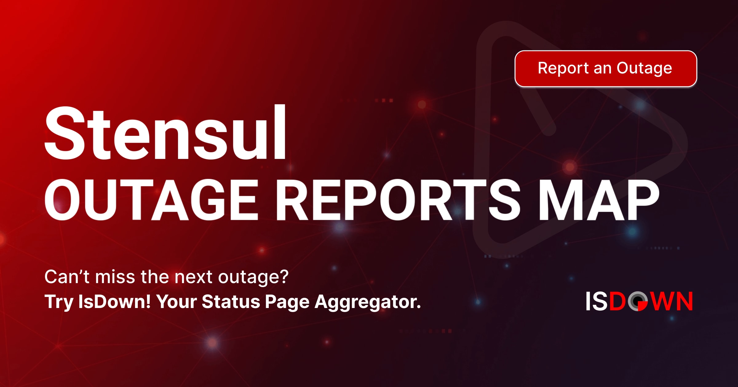 Stensul Outage Reports Map | IsDown