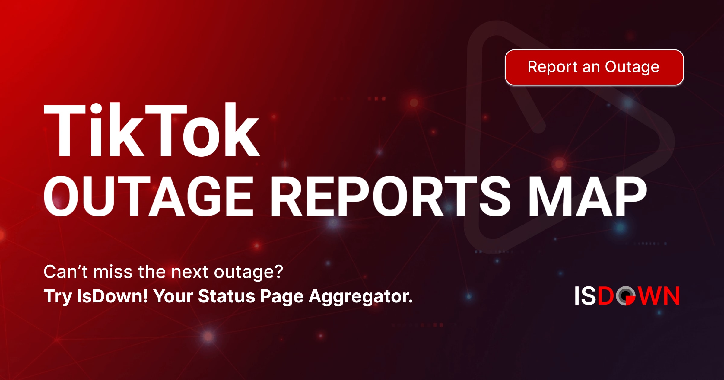 TikTok Outage Reports Map | IsDown