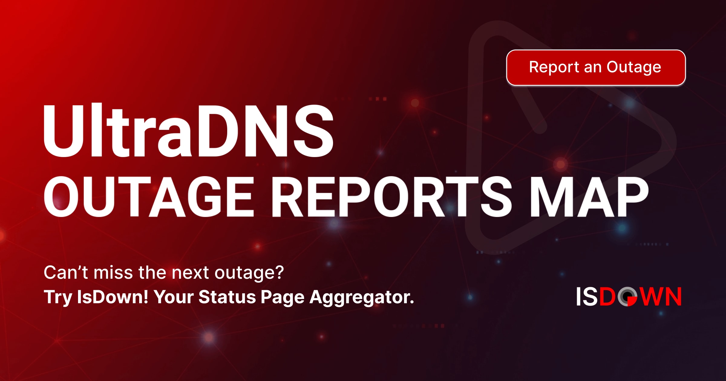 UltraDNS Outage Reports Map | IsDown