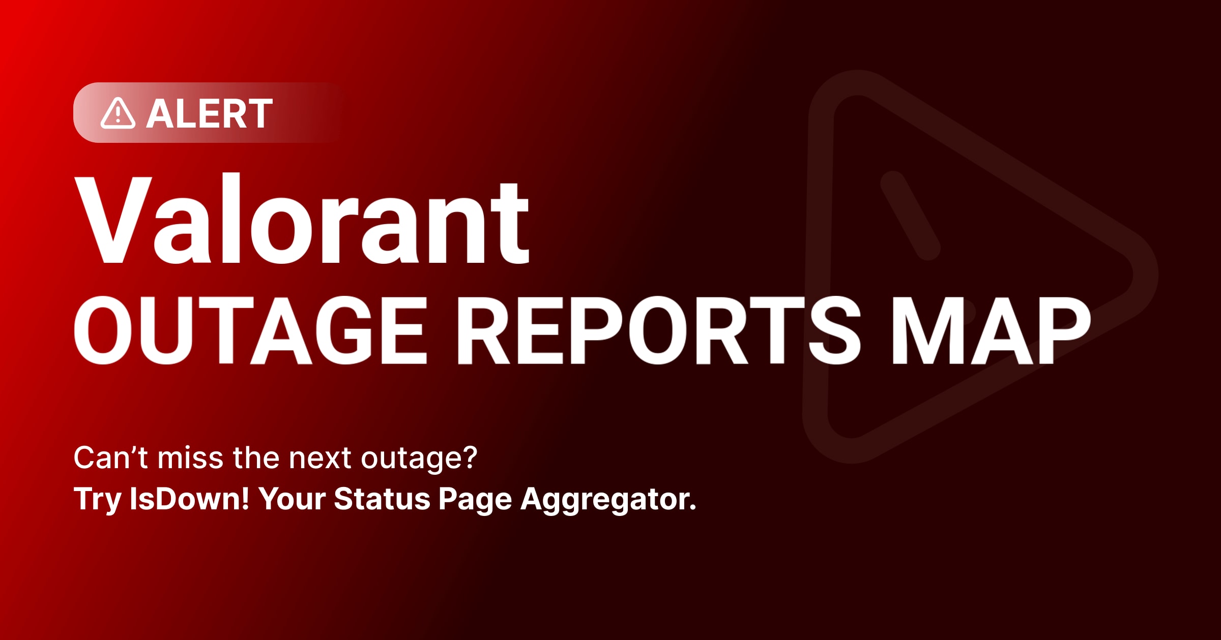 Valorant Outage Reports Map | IsDown