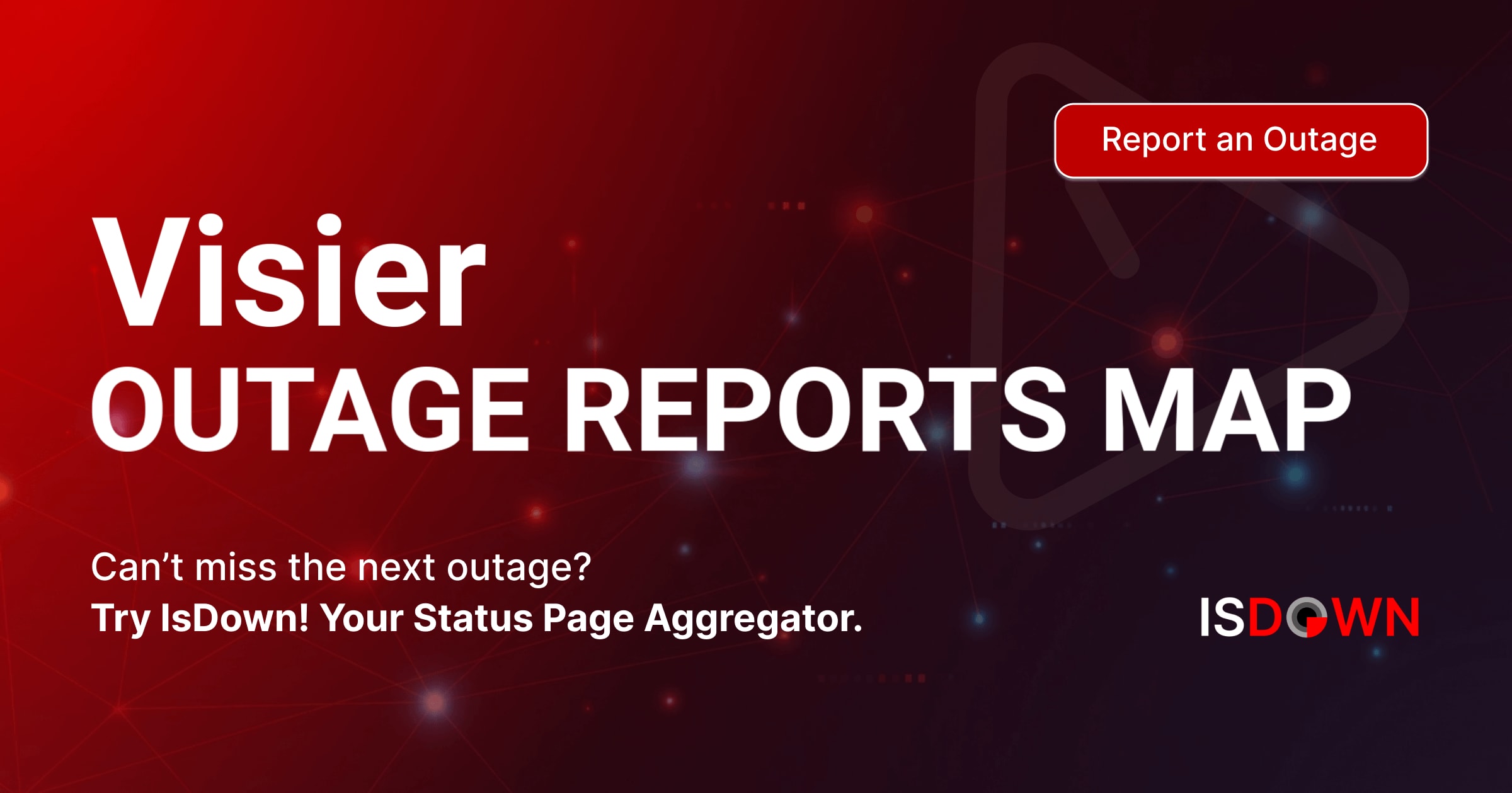 Visier Outage Reports Map | IsDown