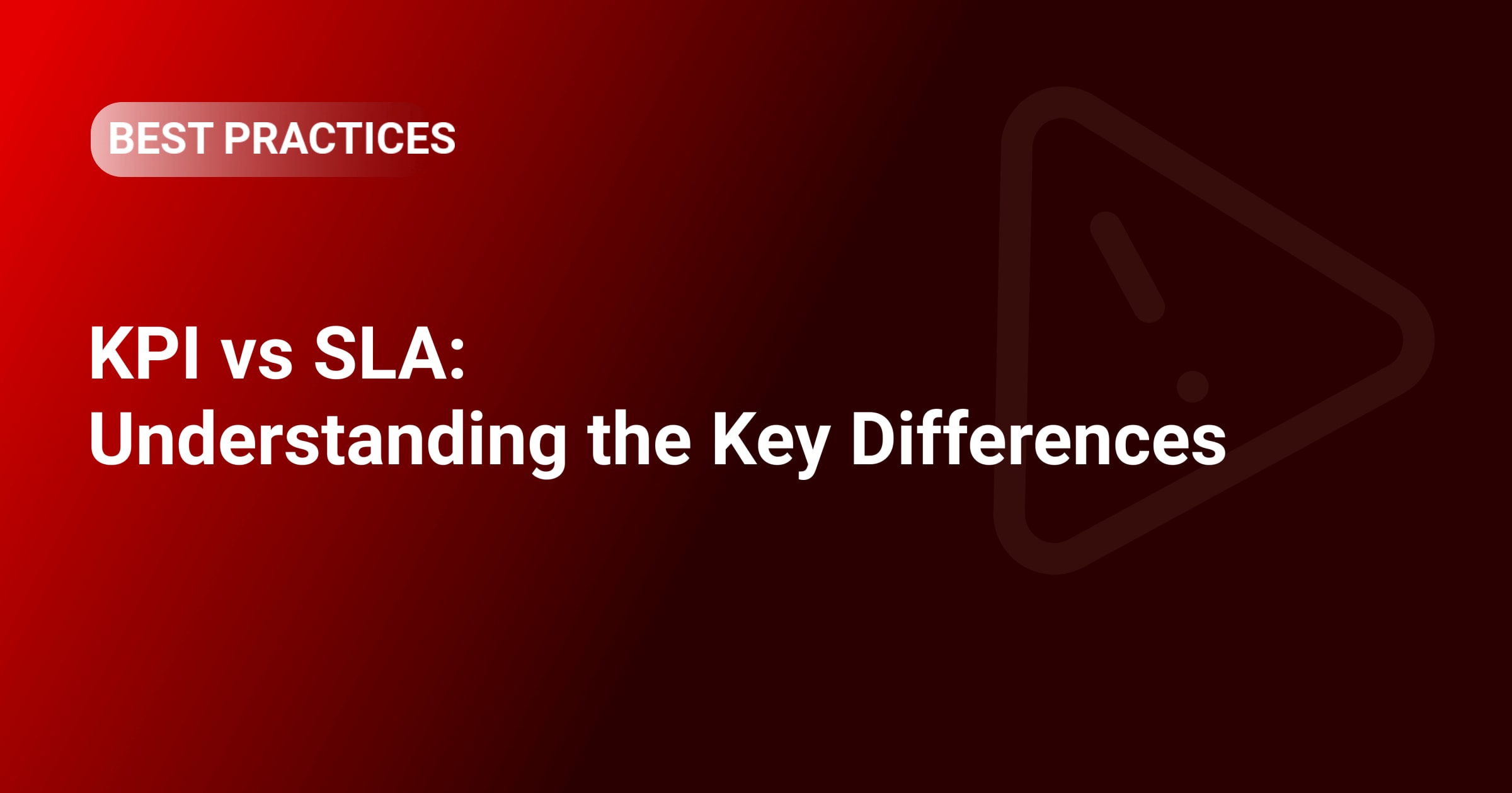 KPI vs SLA: Understanding the Key Differences | IsDown