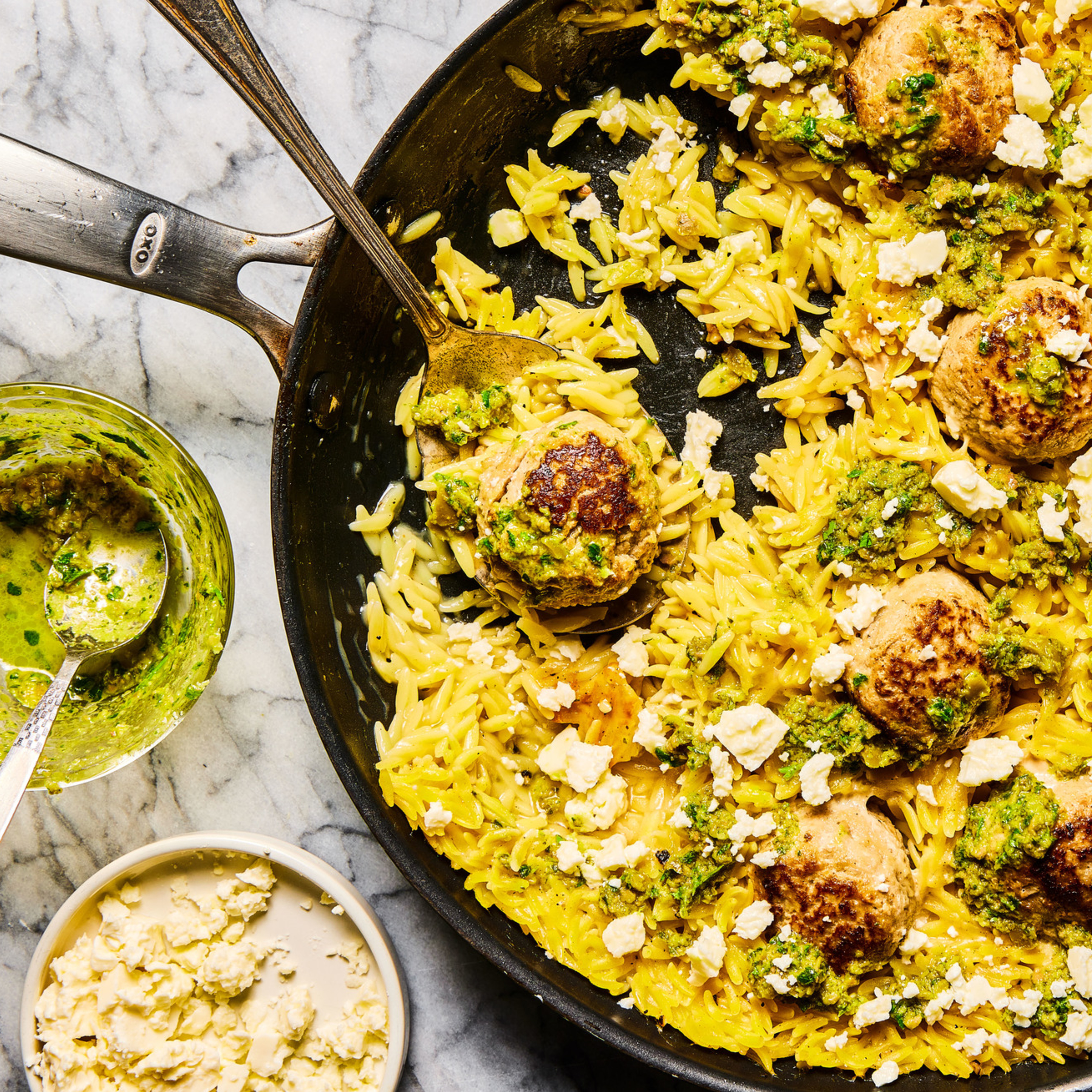 how to cook orzo meatballs