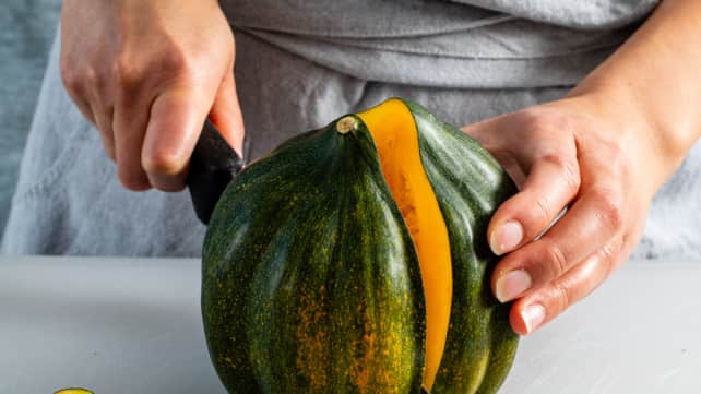 How to Cut Acorn Squash into Wedges | America's Test Kitchen