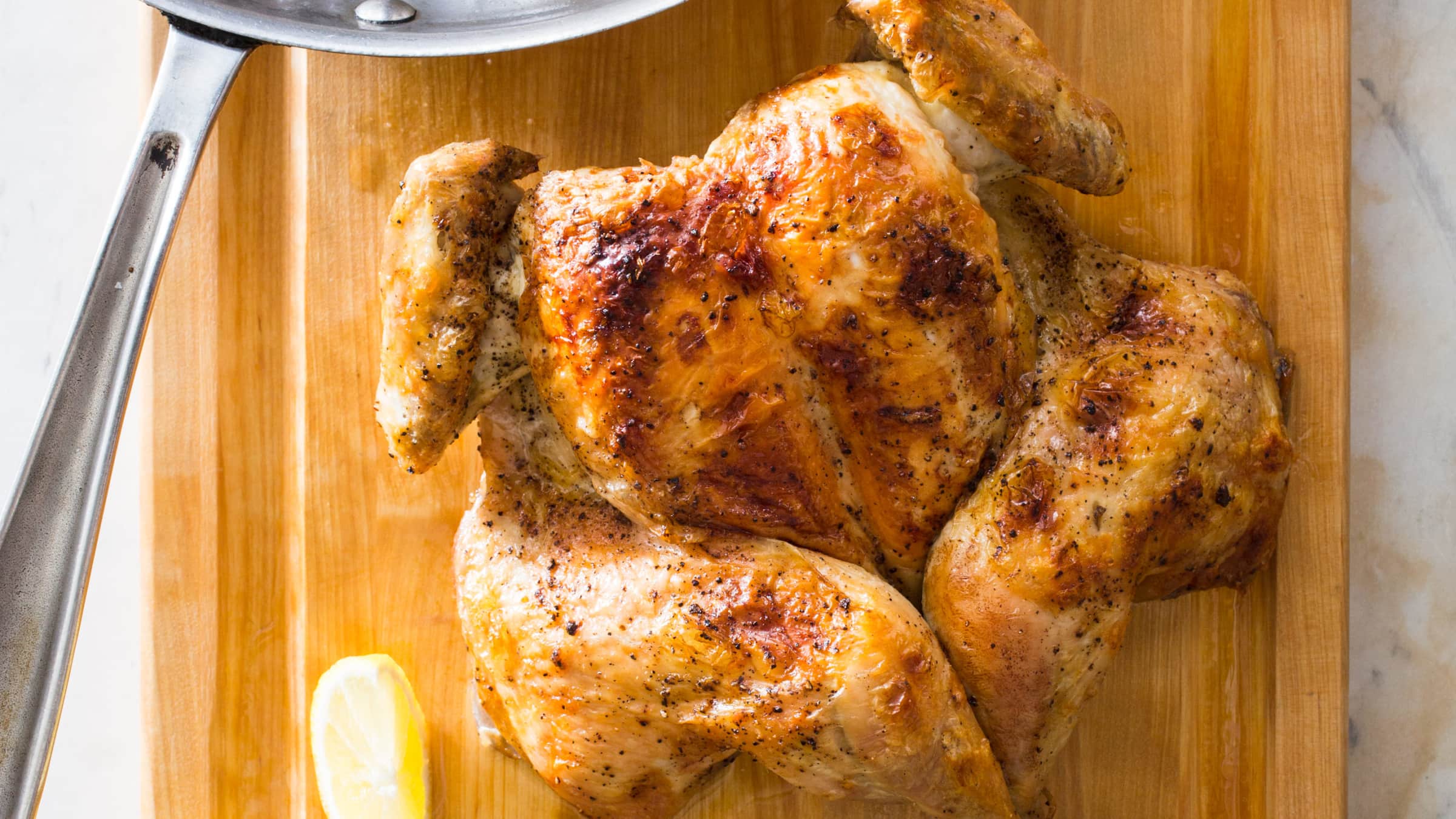One-Hour Broiled Chicken and Pan Sauce | Cook's Illustrated