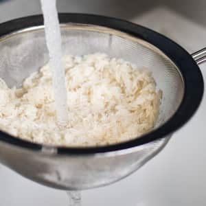 how to boil and drain rice