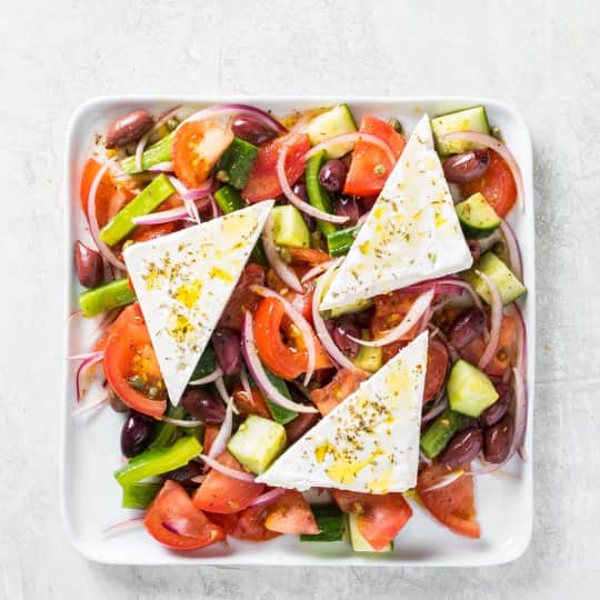 Horiatiki Salata (Hearty Greek Salad) | America's Test Kitchen Recipe