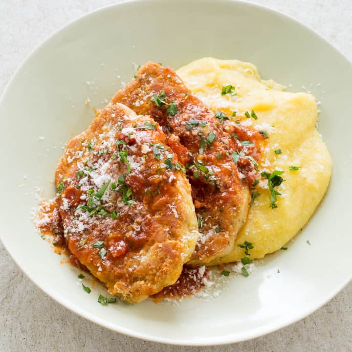 Crisp Parmesan Pork Cutlets with Tomato Sauce | America's Test Kitchen ...