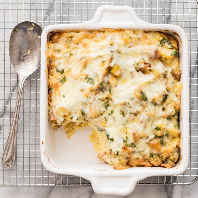 Breakfast Strata with Potatoes, Rosemary, and Fontina | America's Test ...