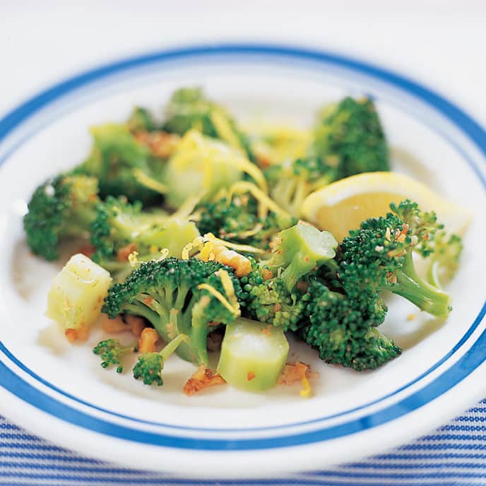 Broccoli with Lemon and Walnuts | America's Test Kitchen Recipe