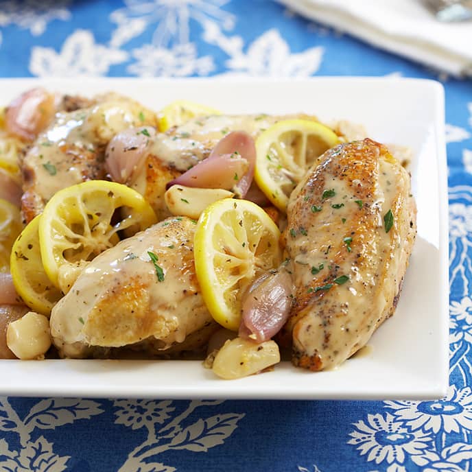 Braised Lemon Chicken Breasts | America's Test Kitchen Recipe