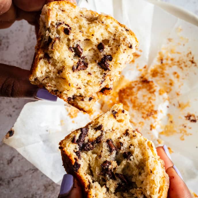 Browned Butter Chocolate Chip Muffins - The Plain Truth