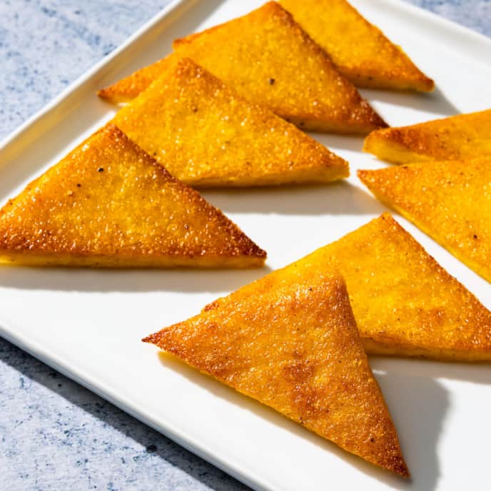 Crisp Polenta Triangles | America's Test Kitchen Recipe