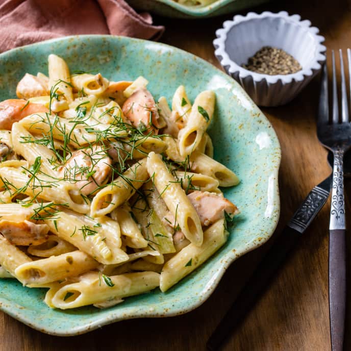 Lemony Penne with Salmon and Fennel | America's Test Kitchen Recipe