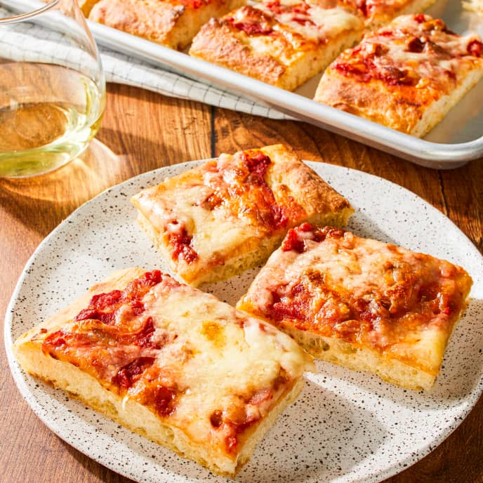 Pizza Bianca with Tomatoes and Mozzarella | America's Test Kitchen Recipe