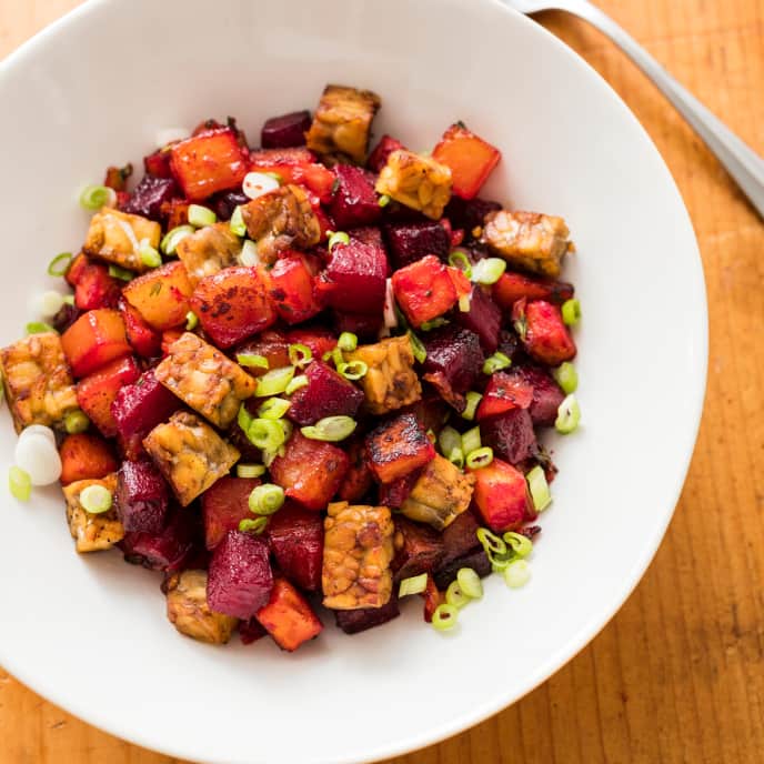 Vegan Sweet Potato Red Flannel Hash with Tempeh | America's Test ...