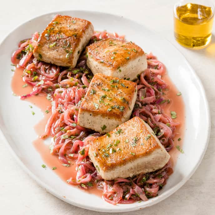 Tuna with Sweet-and-Sour Onions | America's Test Kitchen Recipe