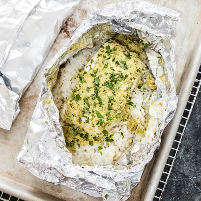 Thai-Style Fish and Creamy Coconut Rice Packets for Two | America's ...