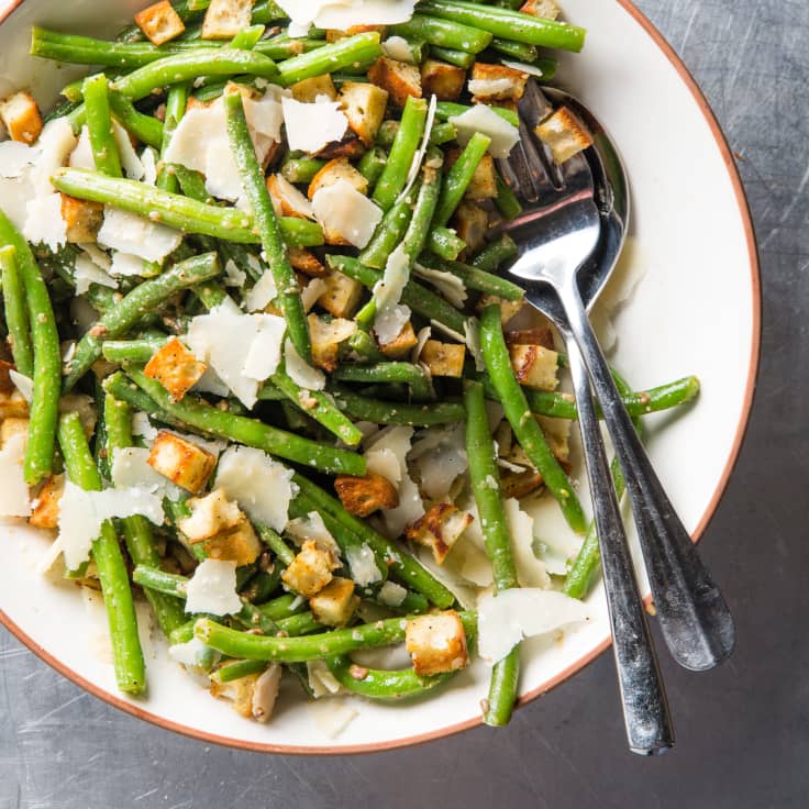 Caesar Green Bean Salad | America's Test Kitchen Recipe