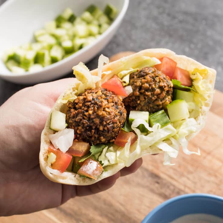 how long to cook falafel microwave