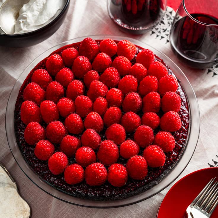 Bittersweet Chocolate–Raspberry Pie | America's Test Kitchen Recipe