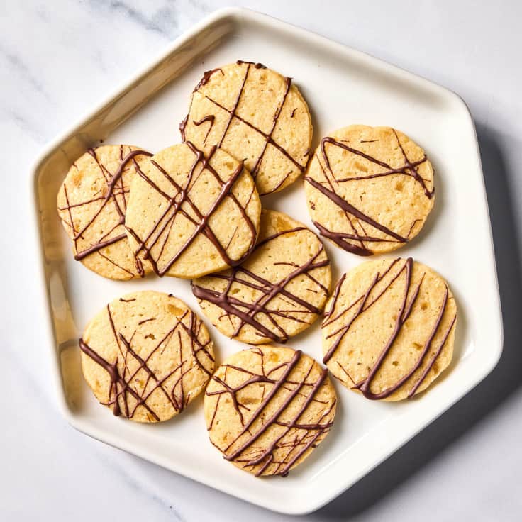 Chocolate-Striped Ginger Slice-and-Bake Butter Cookies | America's Test ...