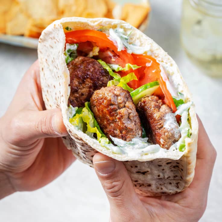 Lamb Pita Sandwiches for One | America's Test Kitchen Recipe