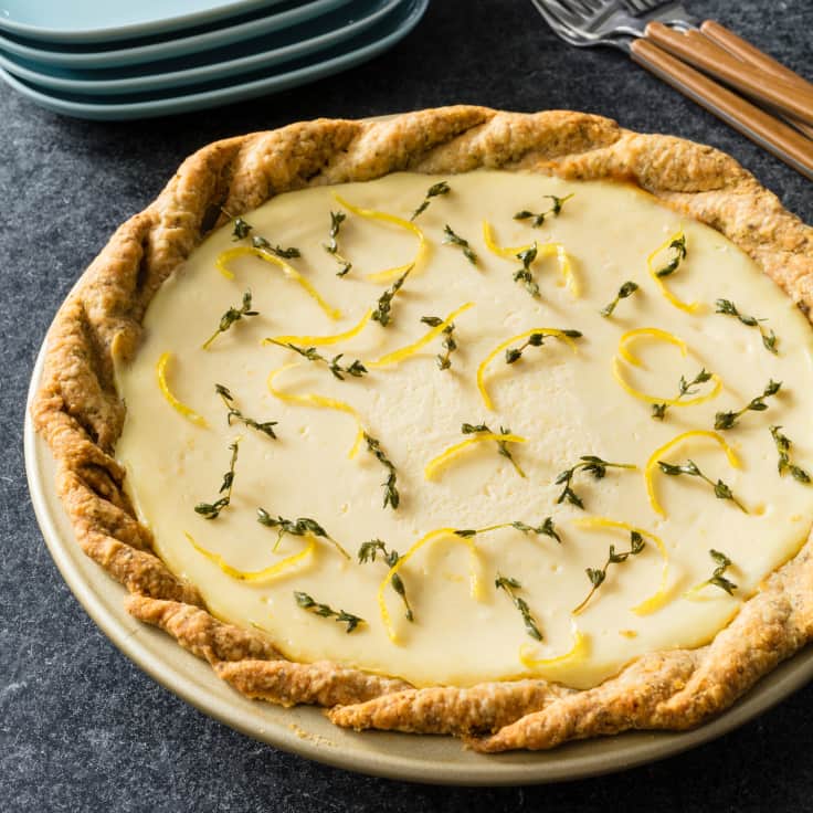 Ricotta Lemon-Thyme Pie | America's Test Kitchen Recipe