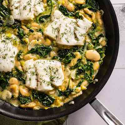 One-Pan Lemony Cod with Potatoes and Green Beans | America's Test Kitchen