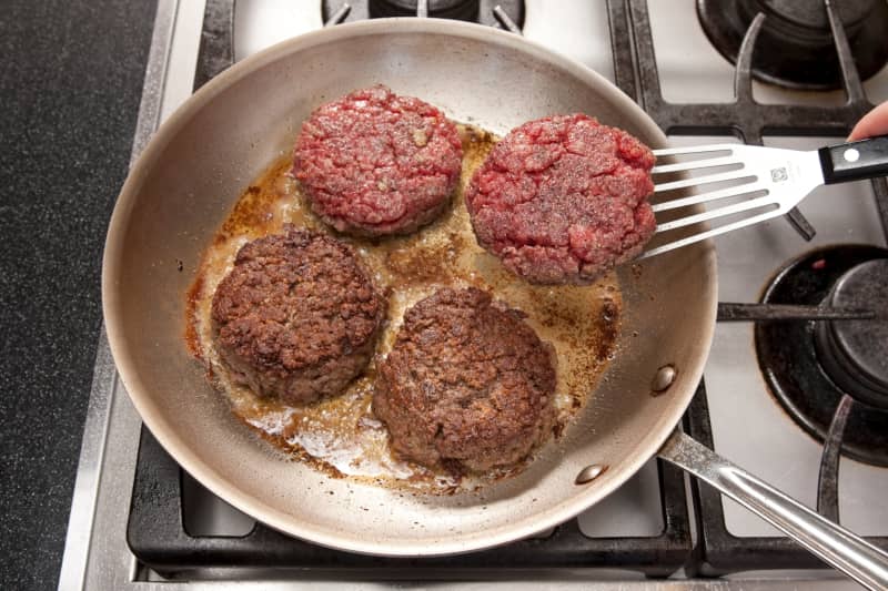 how to cook burger home