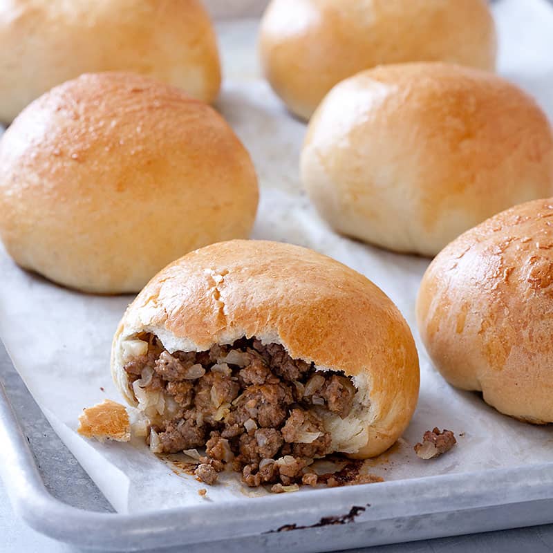 meat filled buns