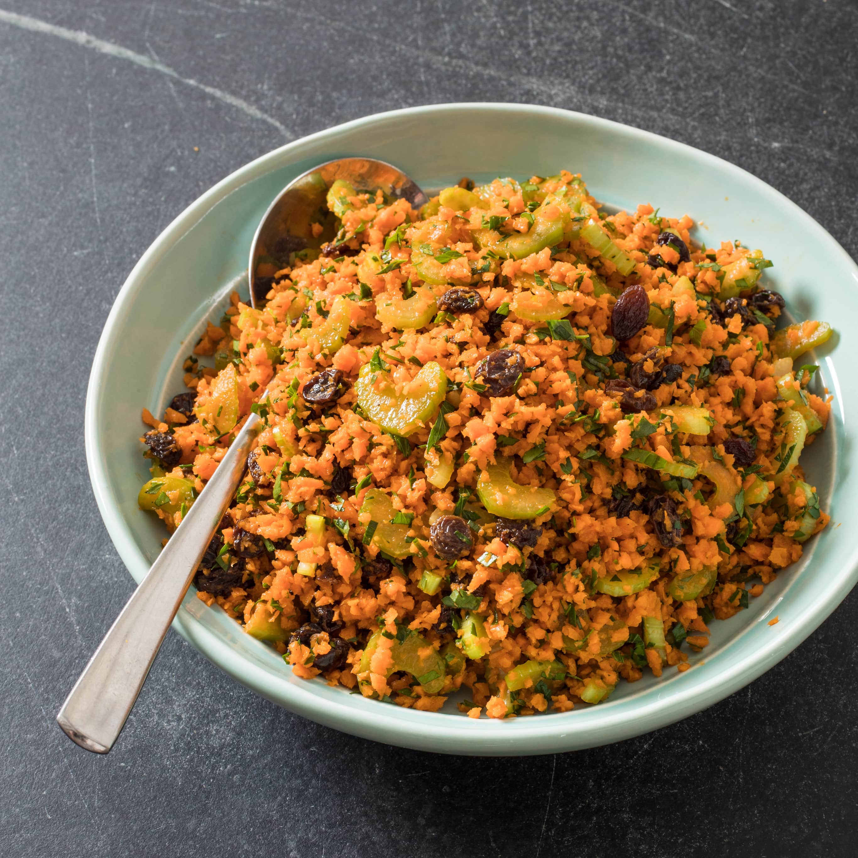 chopped carrots and celery