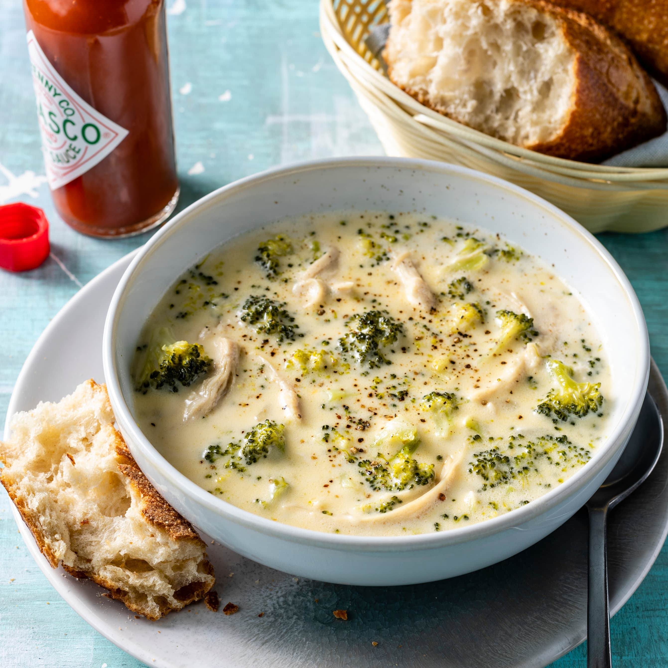 Cheesy Chicken and Broccoli Soup | America's Test Kitchen