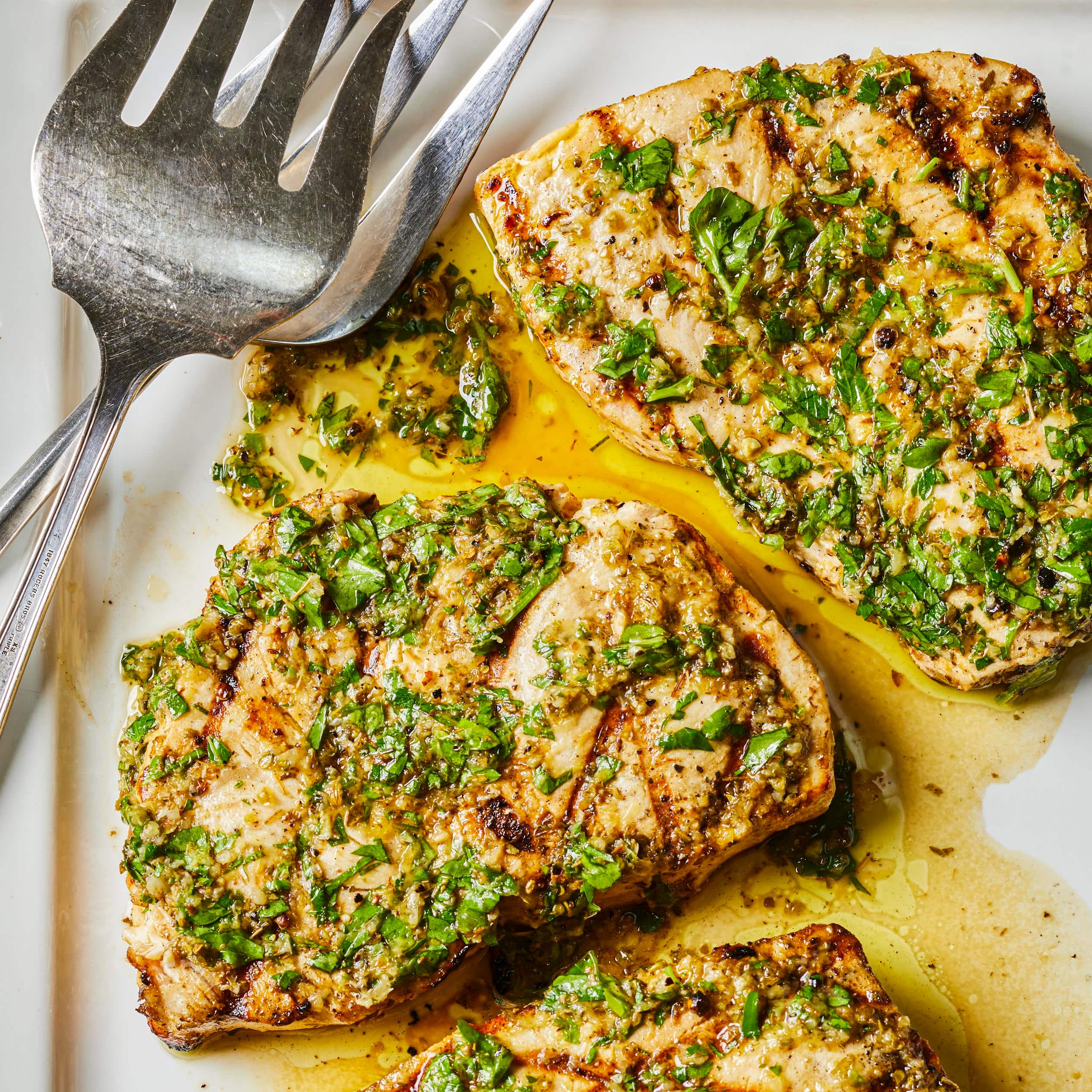 Grilled Swordfish Salmoriglio (Sicilian Swordfish With Lemon, Garlic ...