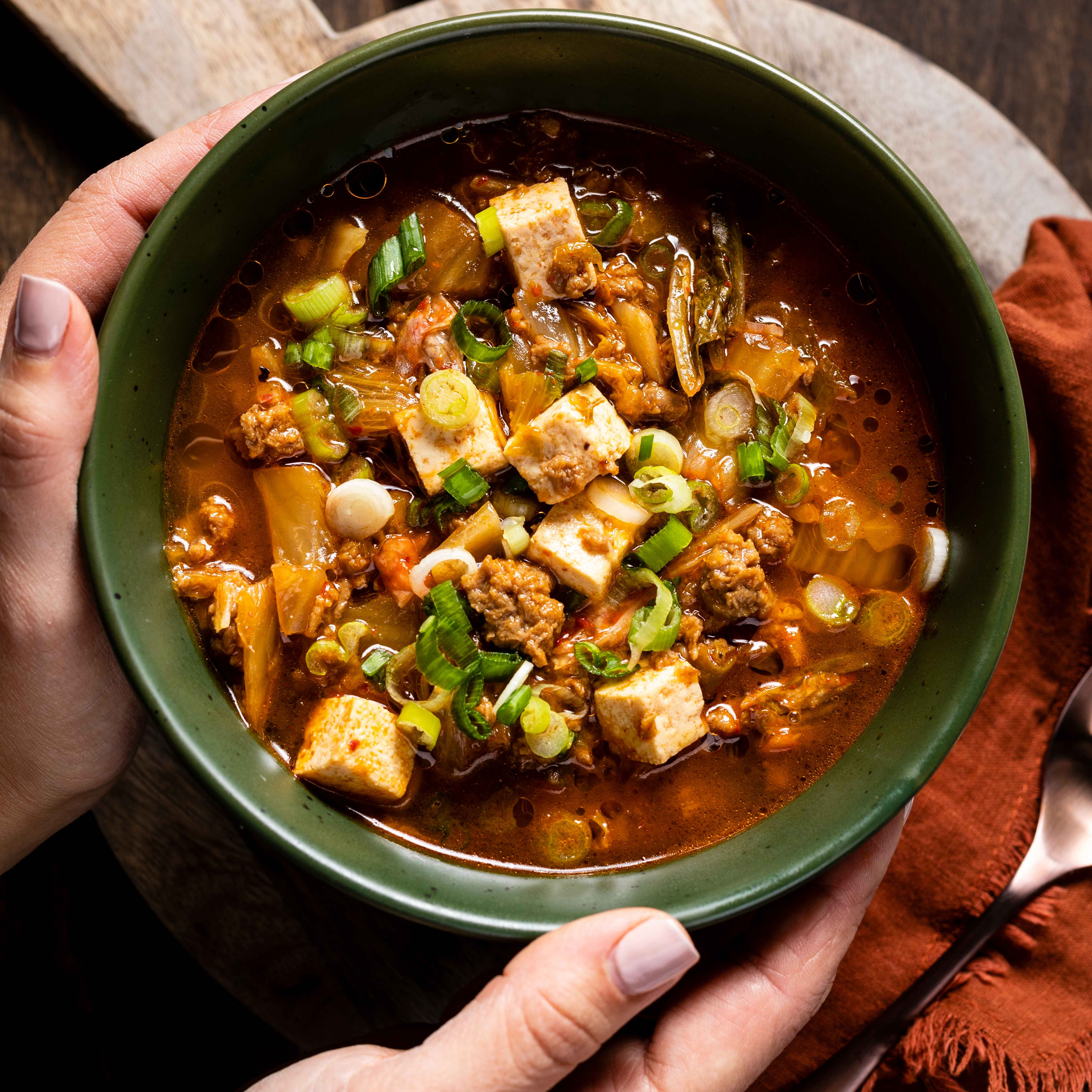 Kimchi, Plant-Based Meat, and Tofu Soup | America's Test Kitchen