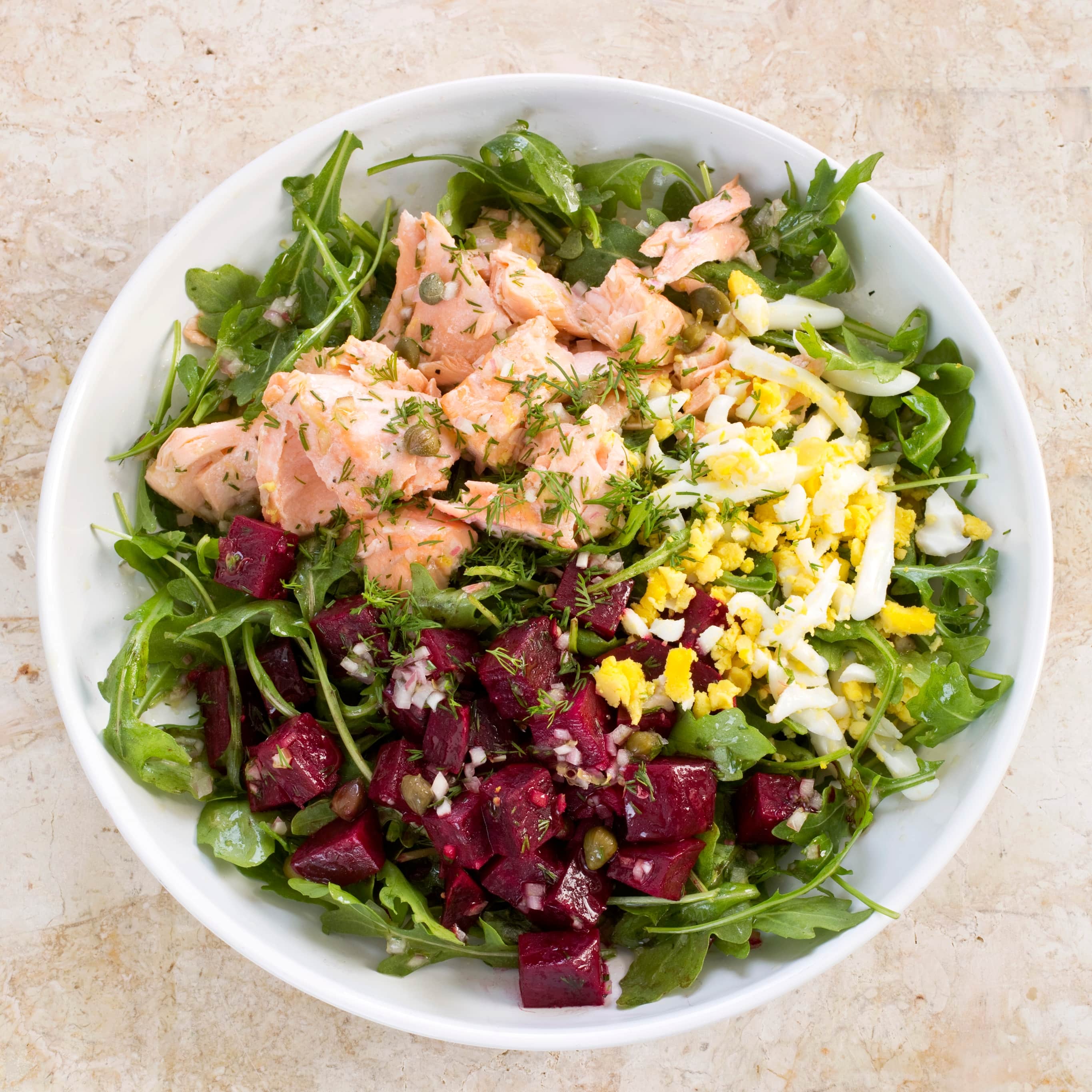 Lemony Salmon and Roasted Beet Salad | America's Test Kitchen