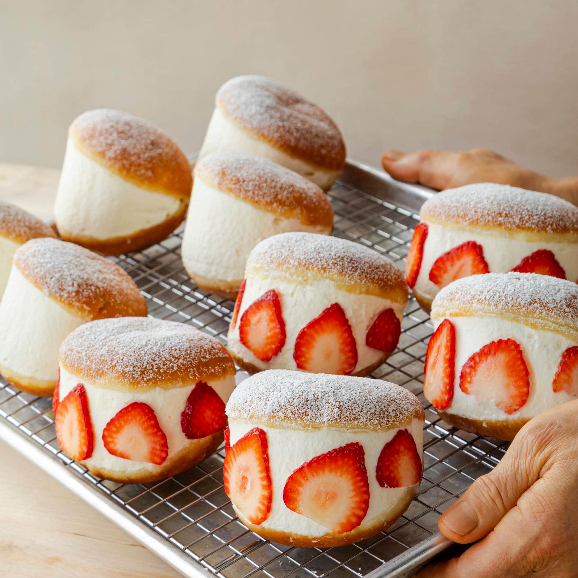 Uyu Cream Doughnuts 우유크림도넛 (Milk Cream Doughnuts) | America's Test Kitchen