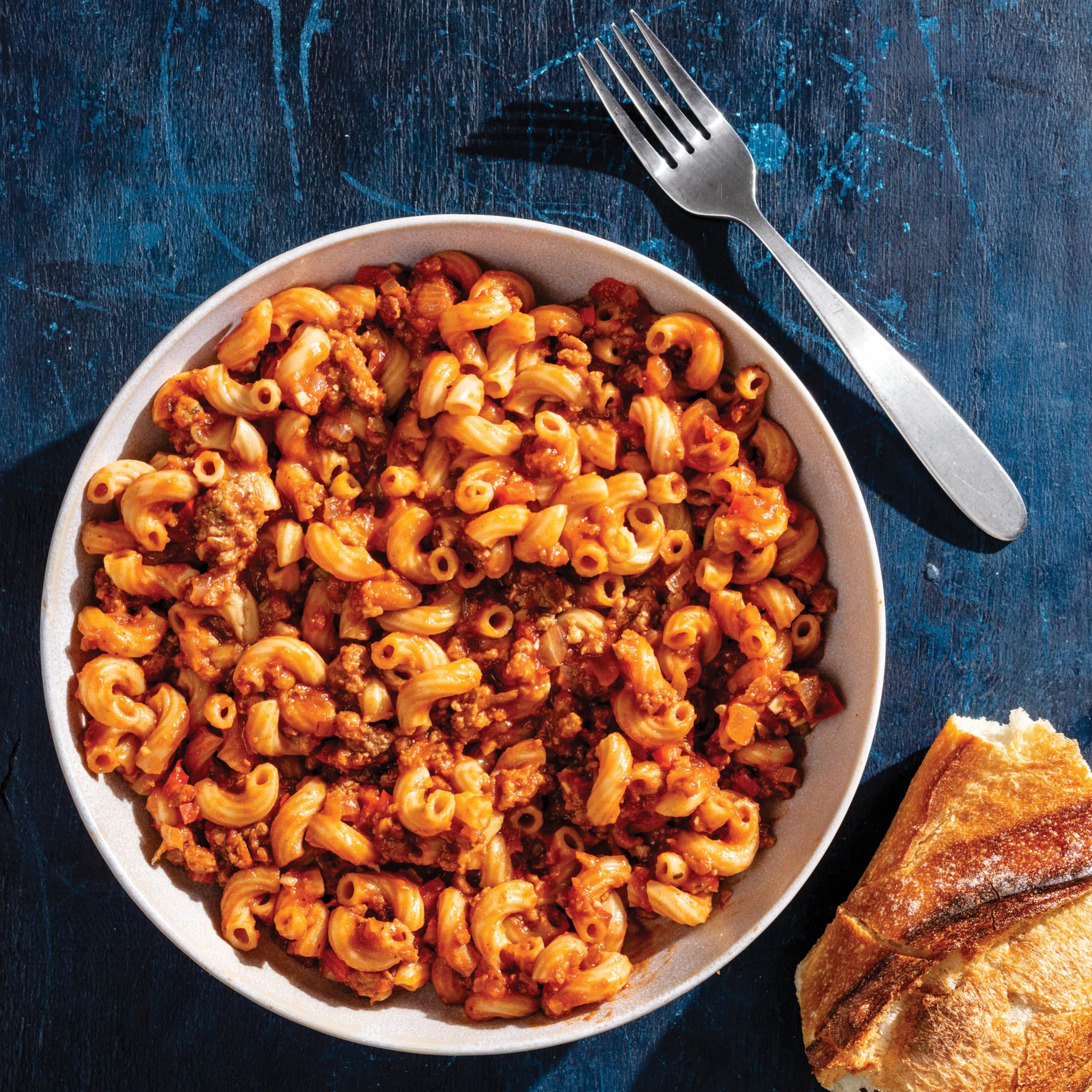 Meaty Skillet Mac with Plant-Based Meat | America's Test Kitchen