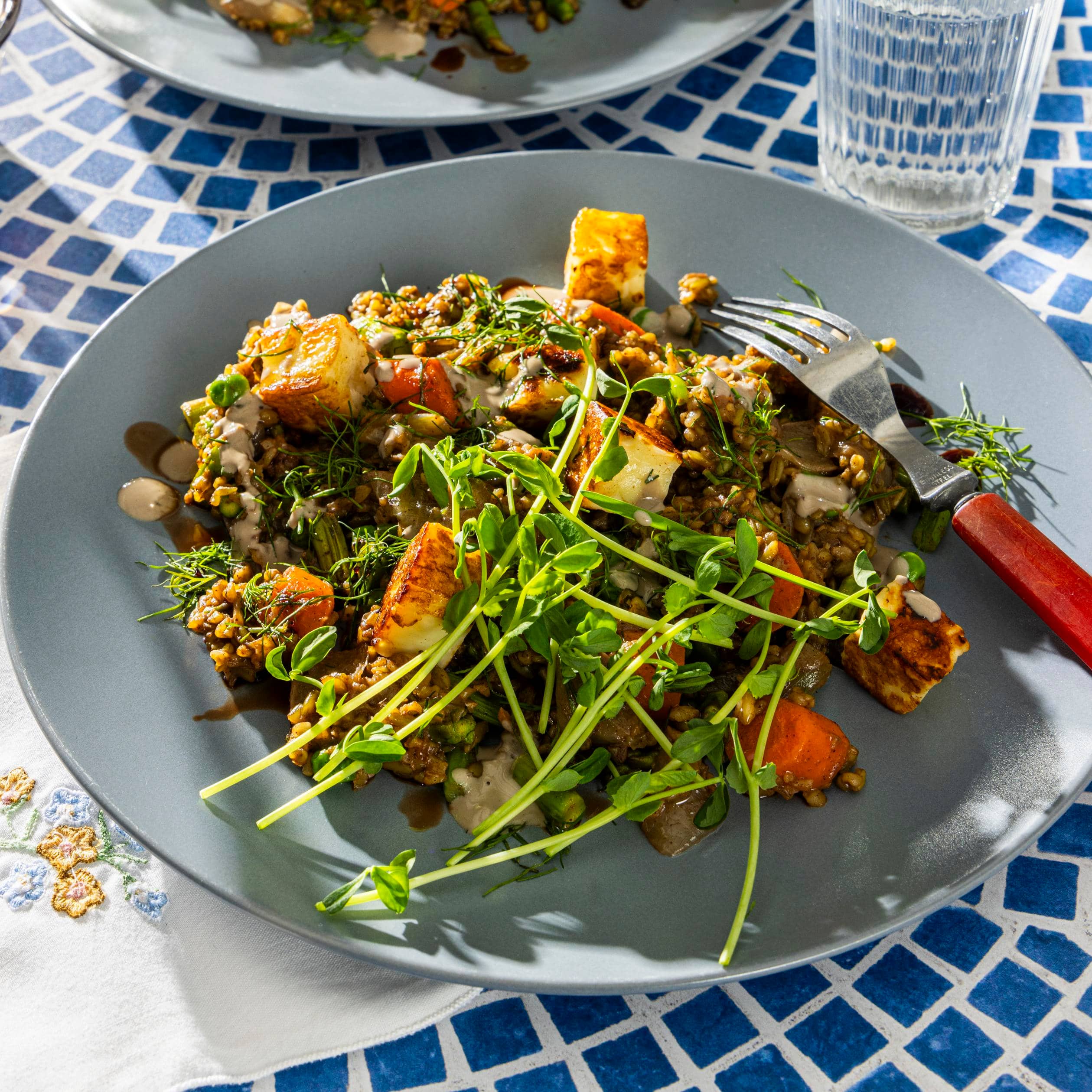 Spring Halloumi and Freekeh Bowl | America's Test Kitchen