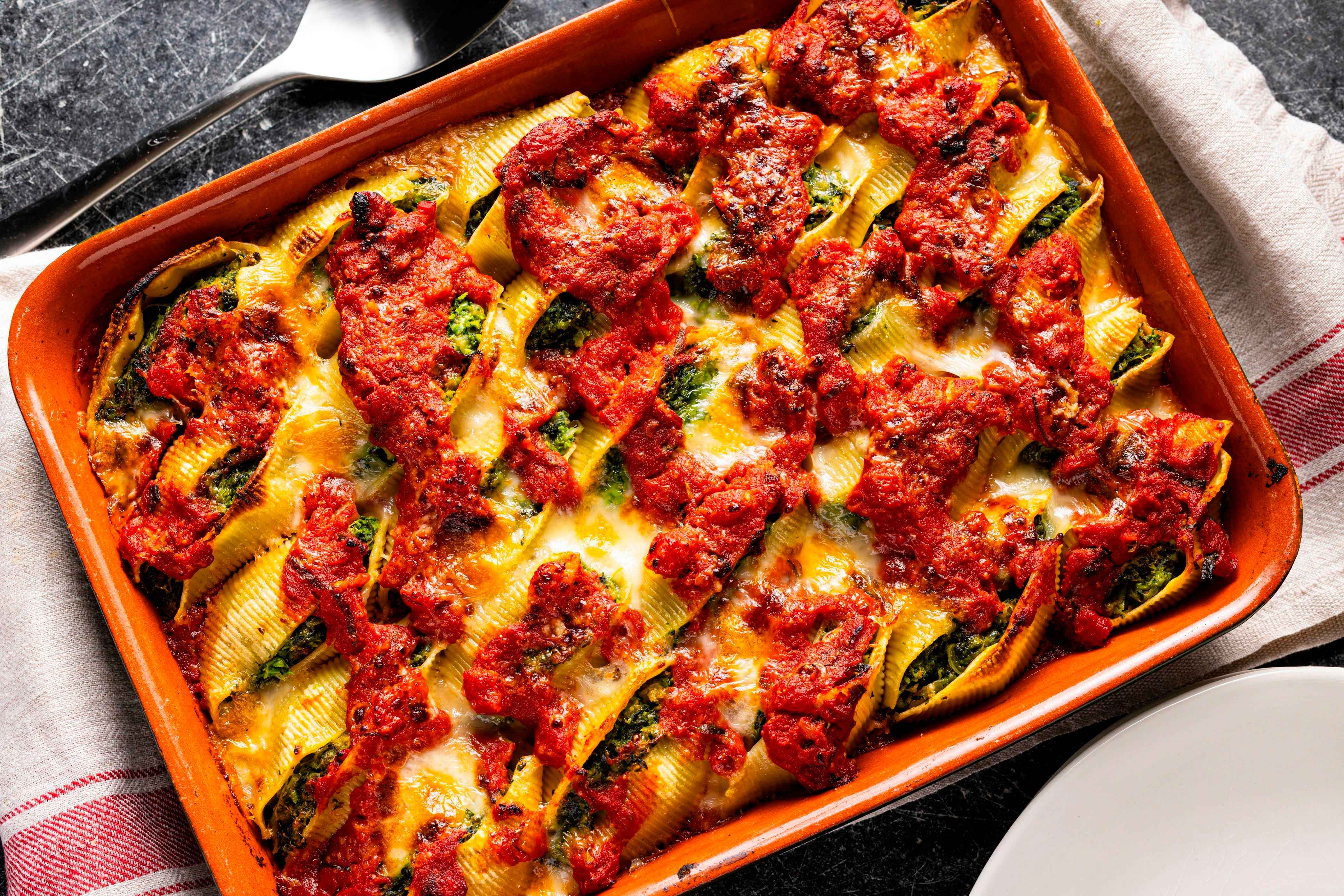 Stuffed Shells with Peas, Spinach, and Fennel | America's Test Kitchen