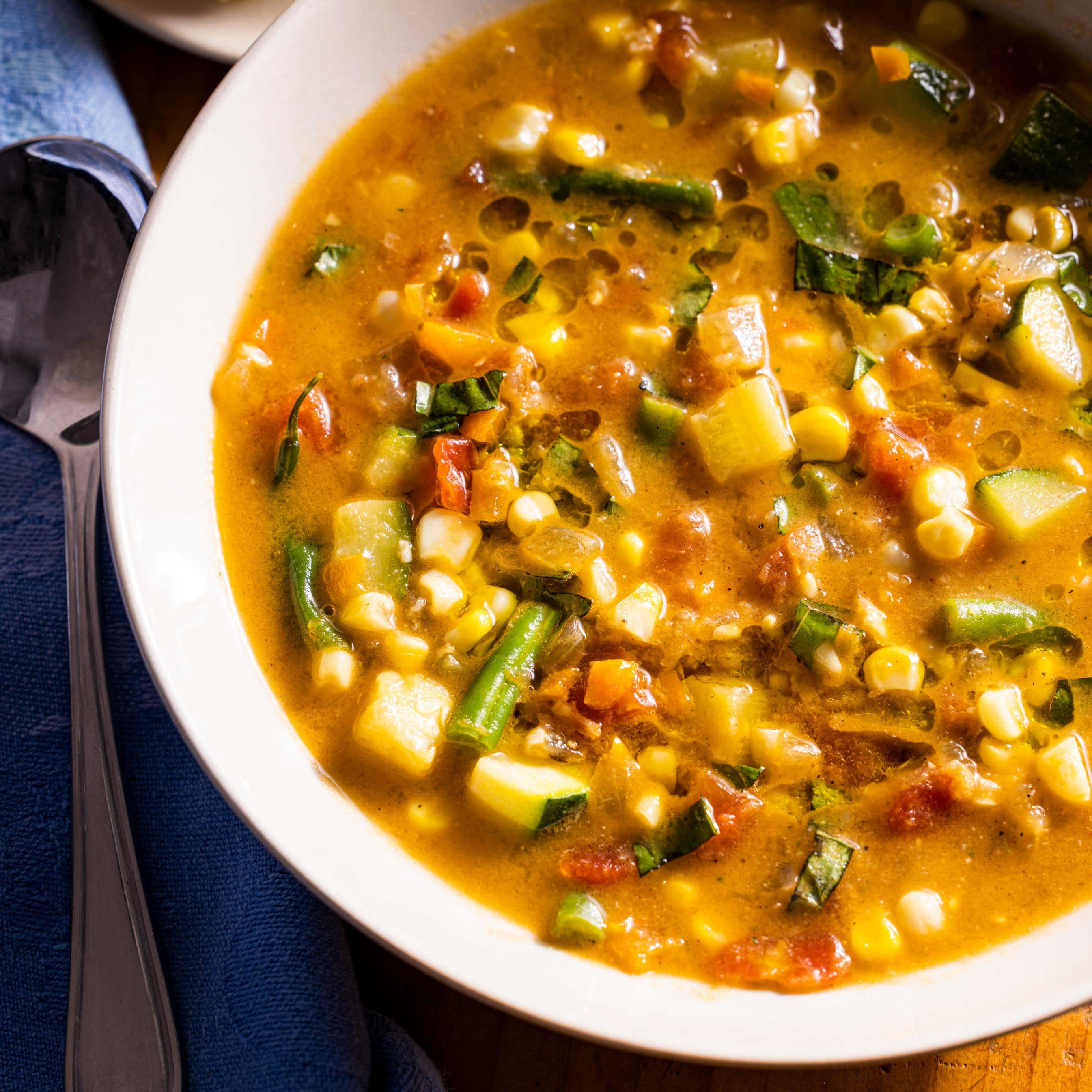Summer Corn and Vegetable Soup | America's Test Kitchen