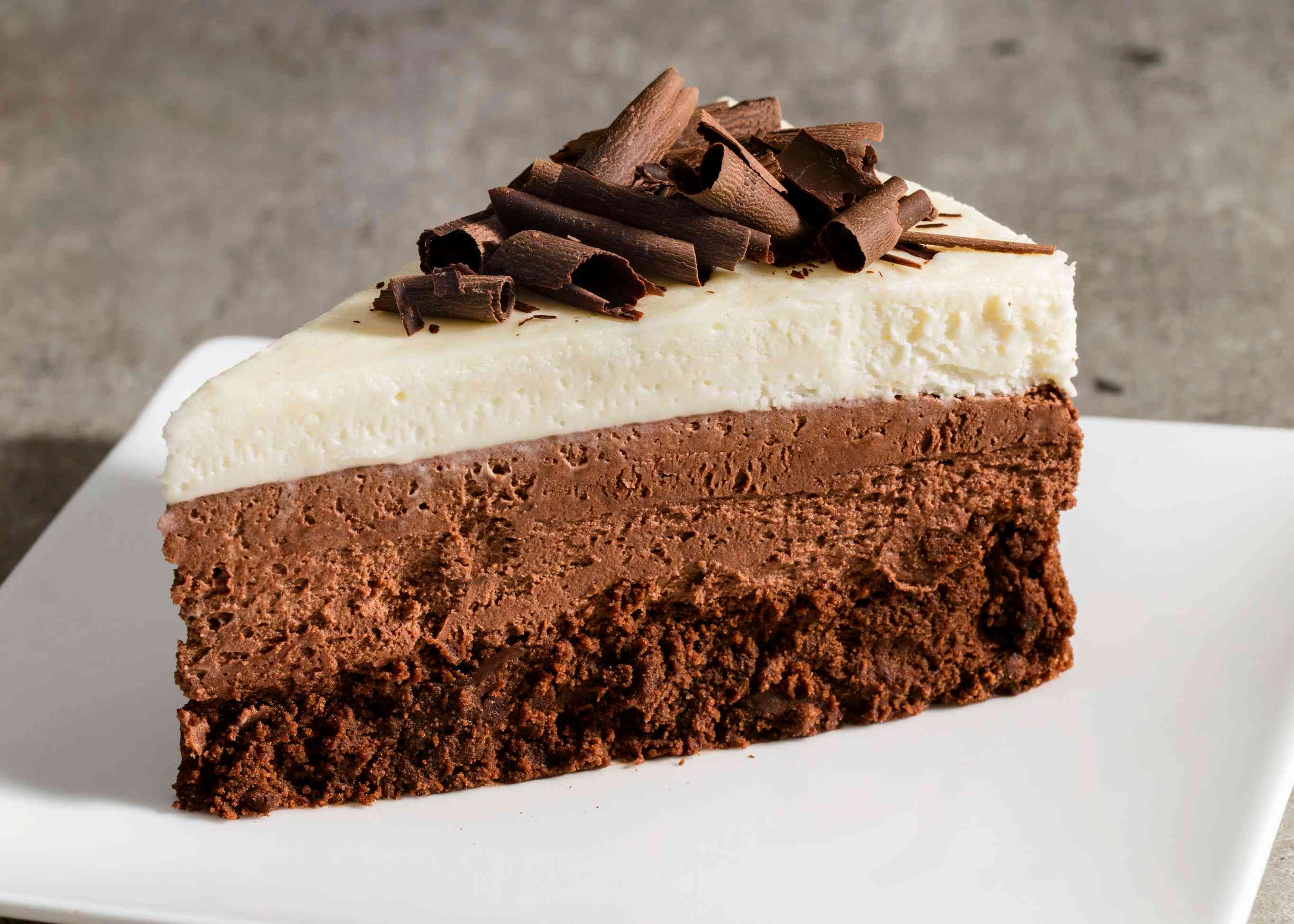 chocolate mousse slice