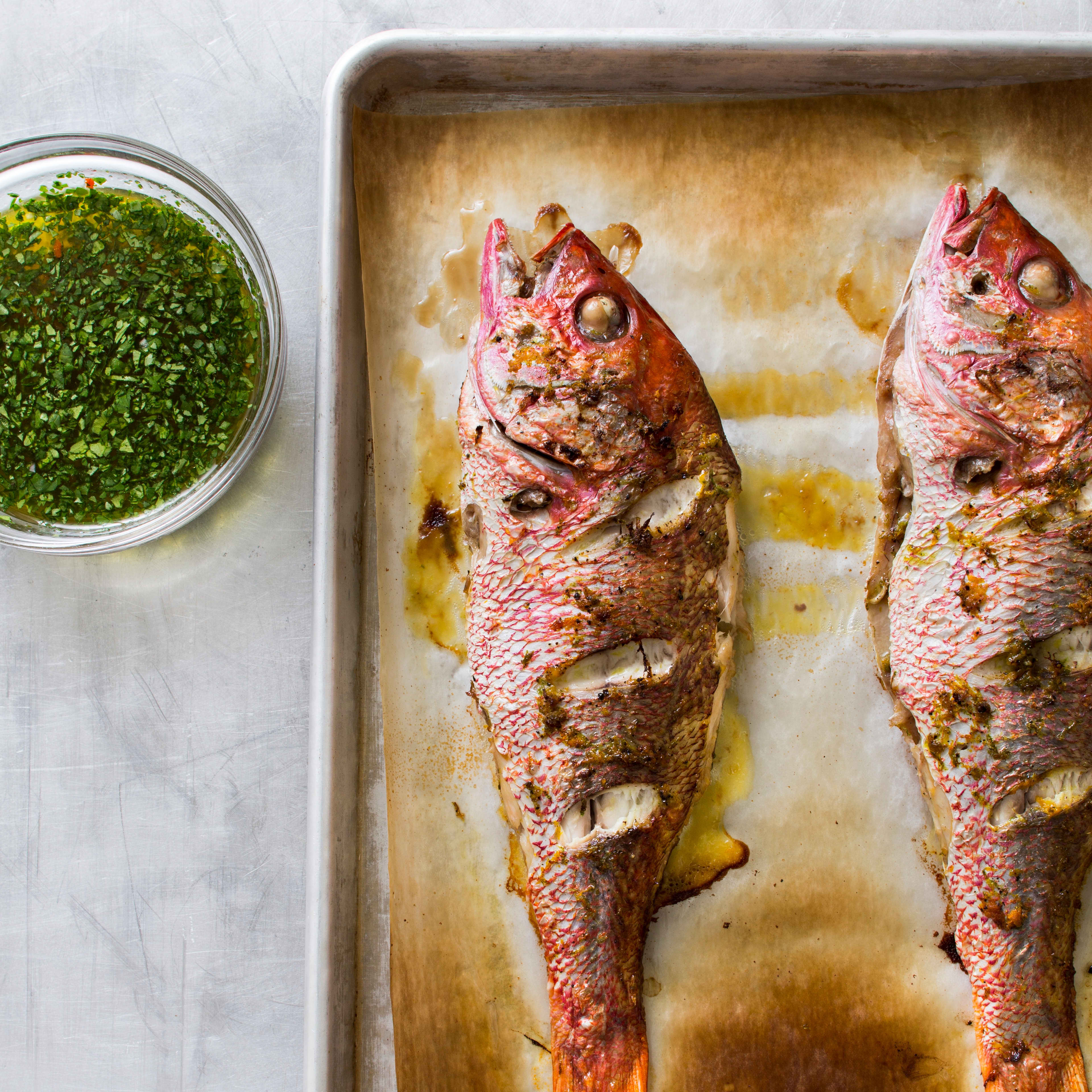 Whole Roast Snapper with Citrus Vinaigrette | America's Test Kitchen